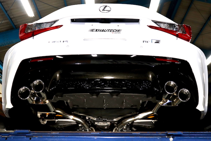 LEXUS RCF リア可変バルブマフラー エキゾーストシステム特注仕様 製作させて頂きましたLEXUS RCF Rear variable ...